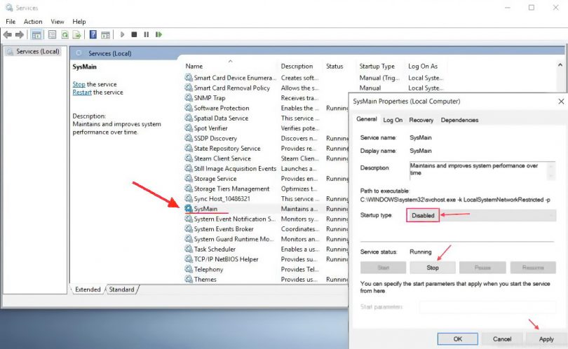 Superfetch service is not displayed. How to find it?