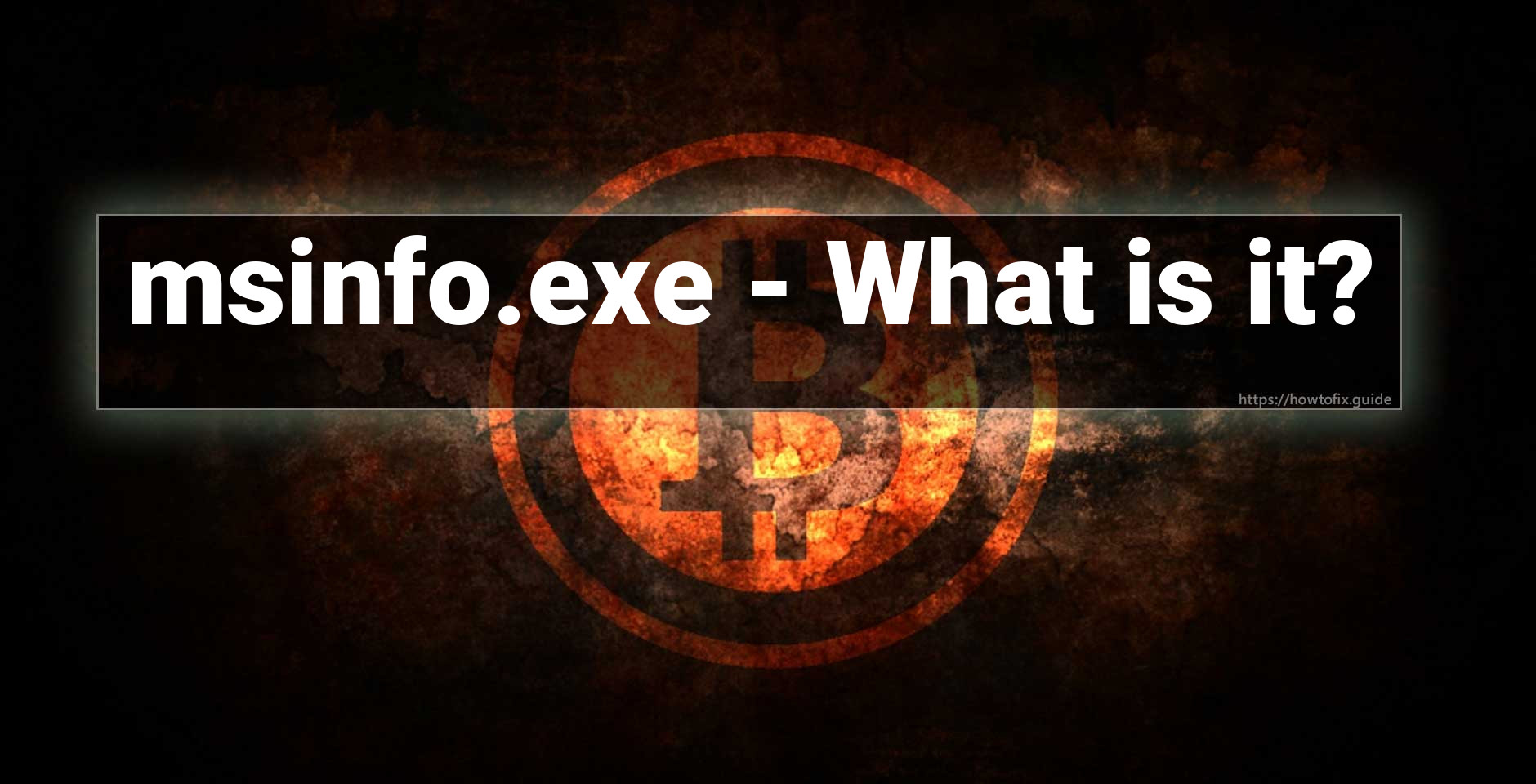 msinfo.exe file. How to remove msinfo.exe? — How To Fix Guide