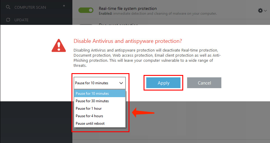 Temporarily Disable Avast, Symantec, ESET, McAfee, Avira, Bitdefender ...