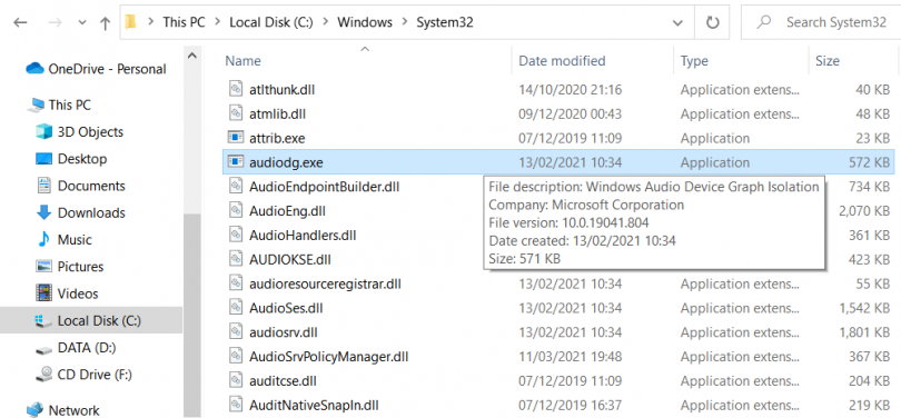 Windows Audio Device Graph Isolation - what hides under that name?