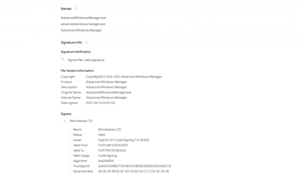 AdvancedWindowsManager (Windows Installer) Removal