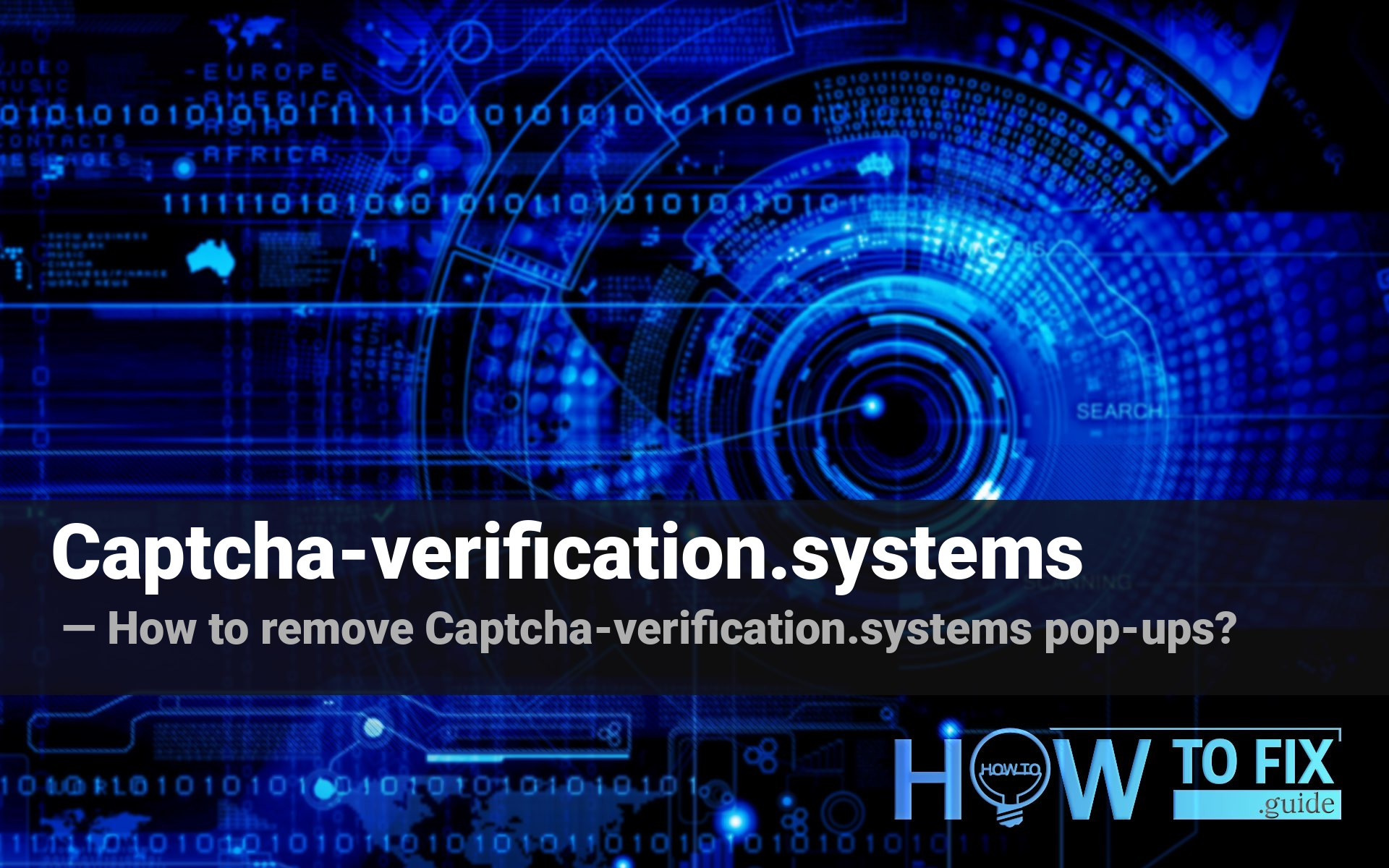Remove Captcha-verification.systems Pop-up Virus — How to Remove?
