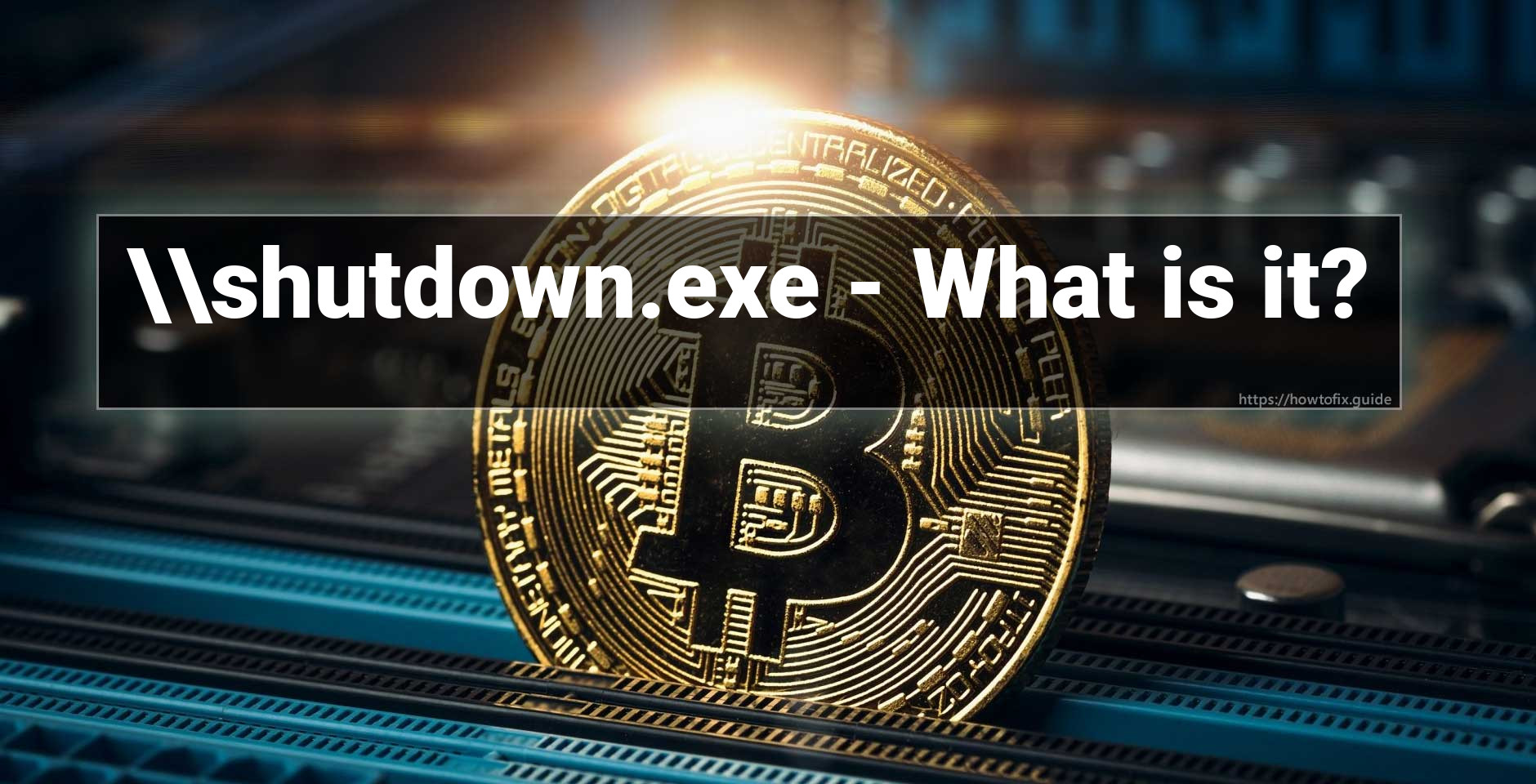 \\shutdown.exe Virus ⛏️ (Coin Miner Trojan) Removal