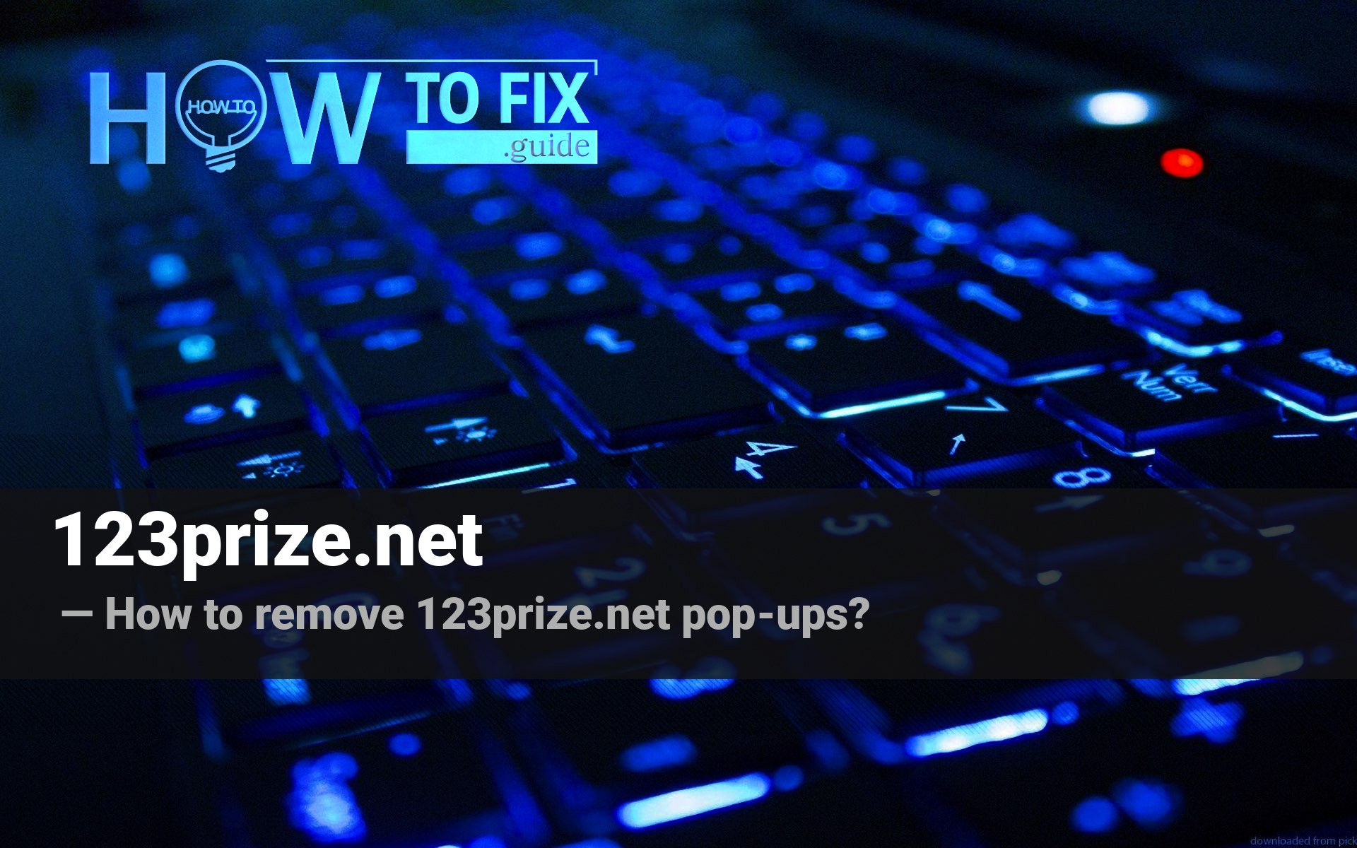How to remove 123prize.net pop-ups? — Fix Guide