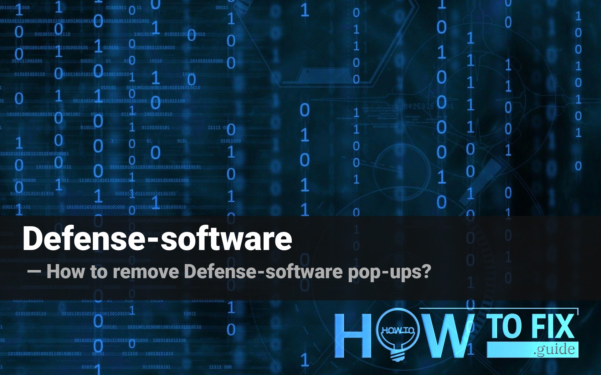 Remove Defense-software Pop-up Ads — How to Fix Gude