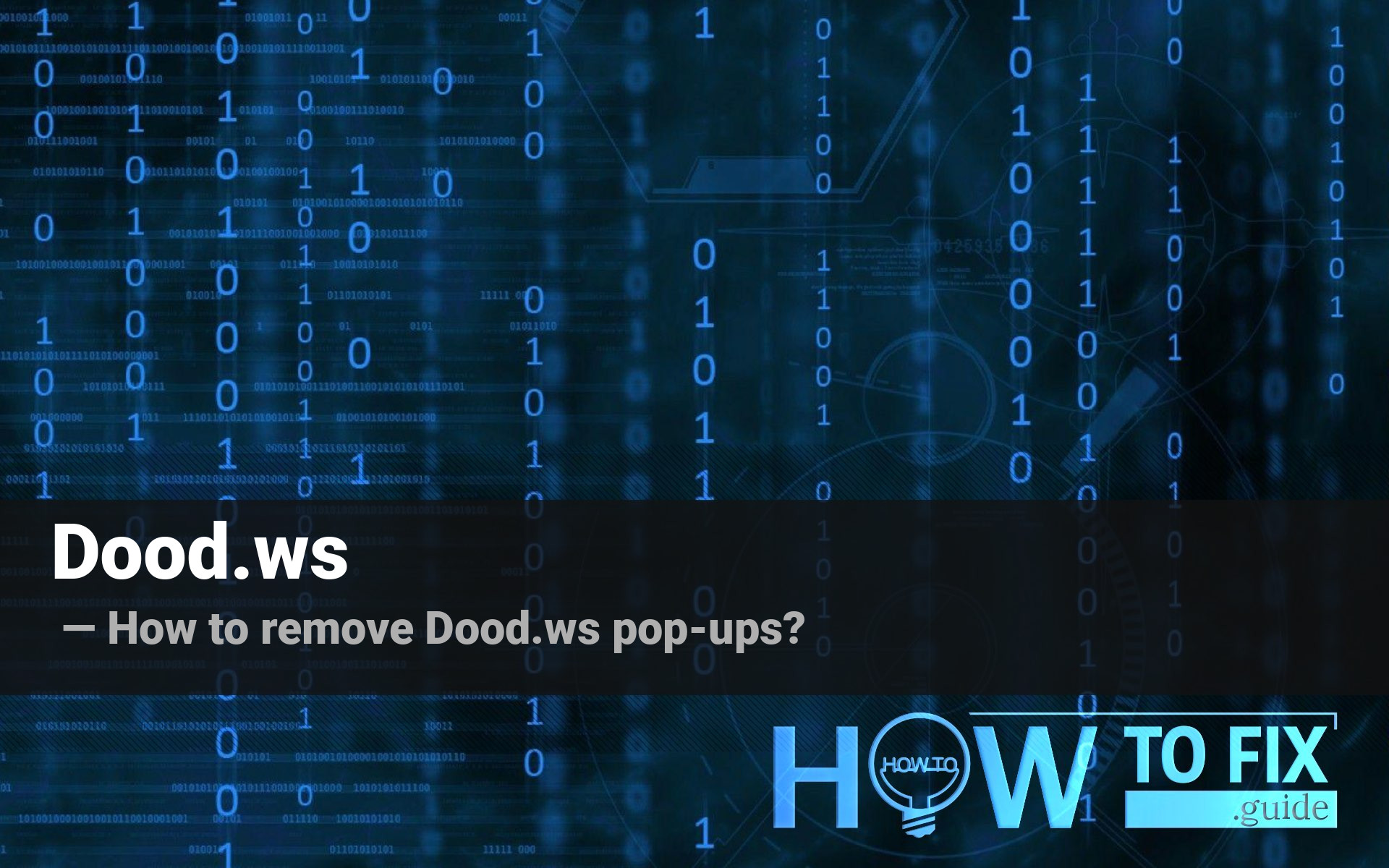 Dood.ws Pop-up Virus — How to Remove Unwanted Ads?