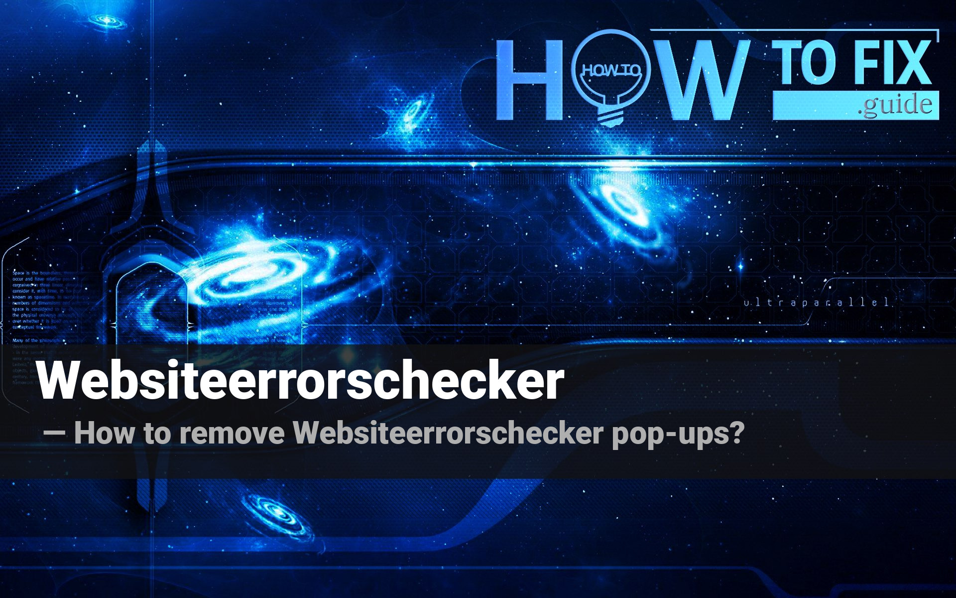 Websiteerrorschecker Notification Removal — How to Fix Your Browser